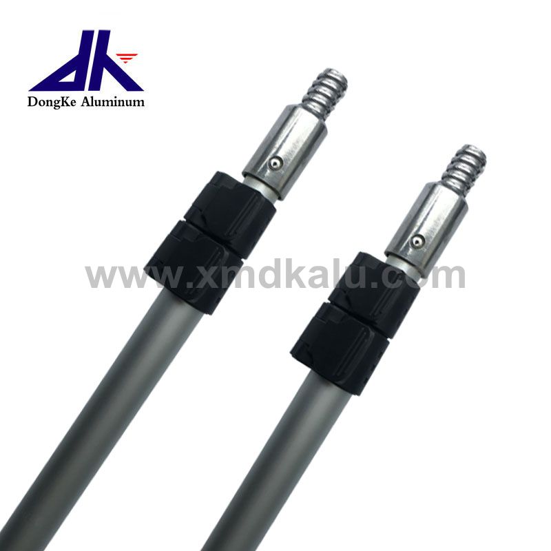 4 section aluminum telescopic pole with america thread connector for ...