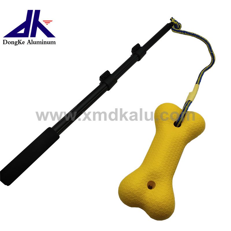 aluminum telescopic extension pole for dog cat with customized toy