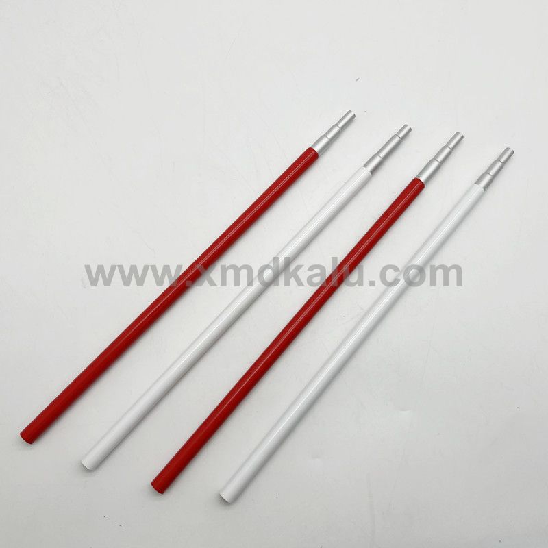 Powder coated aluminum small diameter telescopic pole﻿