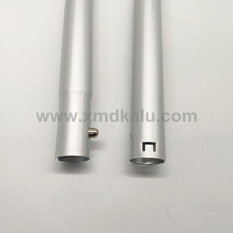 Custom Bending Rod Anodized Aluminum Tubes With Spring Button Lock