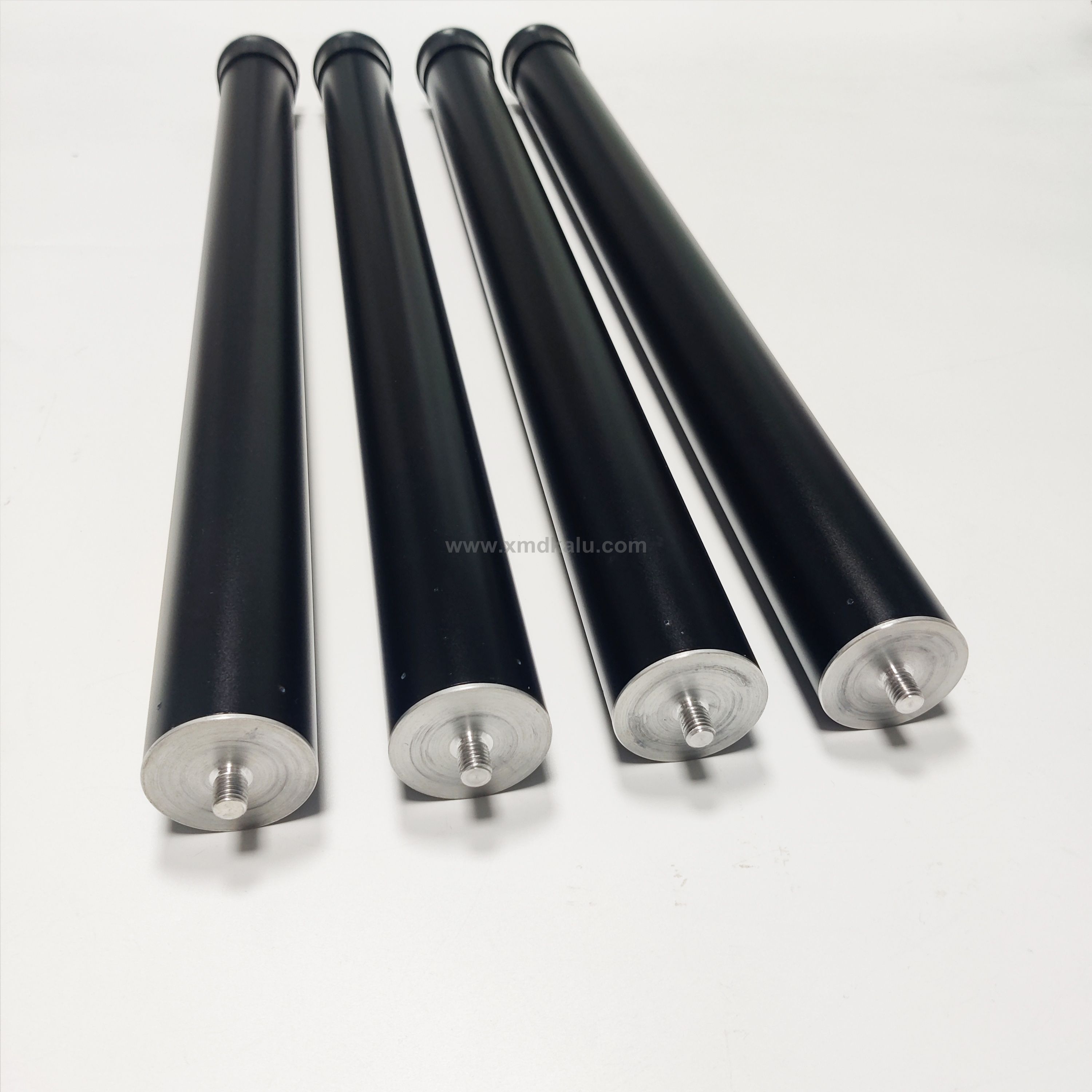 Aluminum Round Tube Anodized Black Single Section Strong Support Custom ...