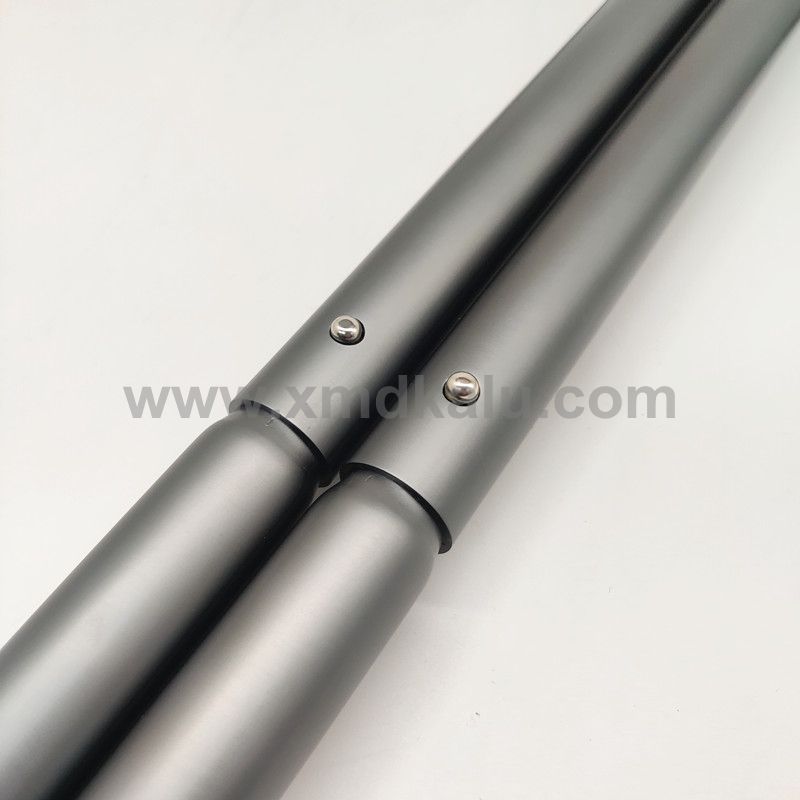 Professional aluminum pole swaging tube tarp pole with spring button ...