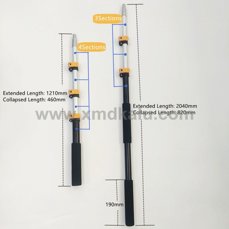 Adjustable Flip Lock Pro Aluminum Telescopic Extension Poles for Pain ...