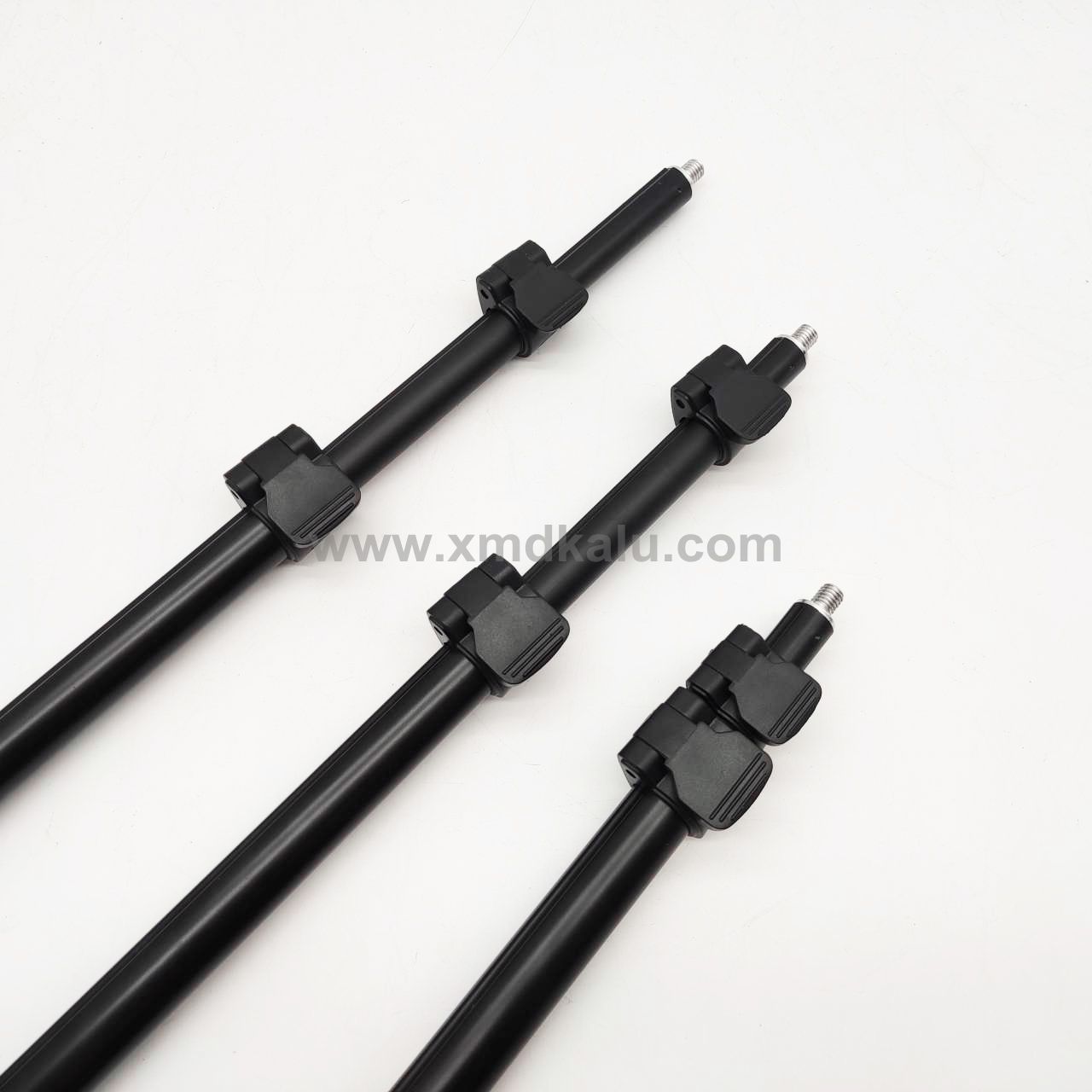 3.3 feet 1 meter Aluminum Pole Telescopic Tube Anodized Black Pipe ...