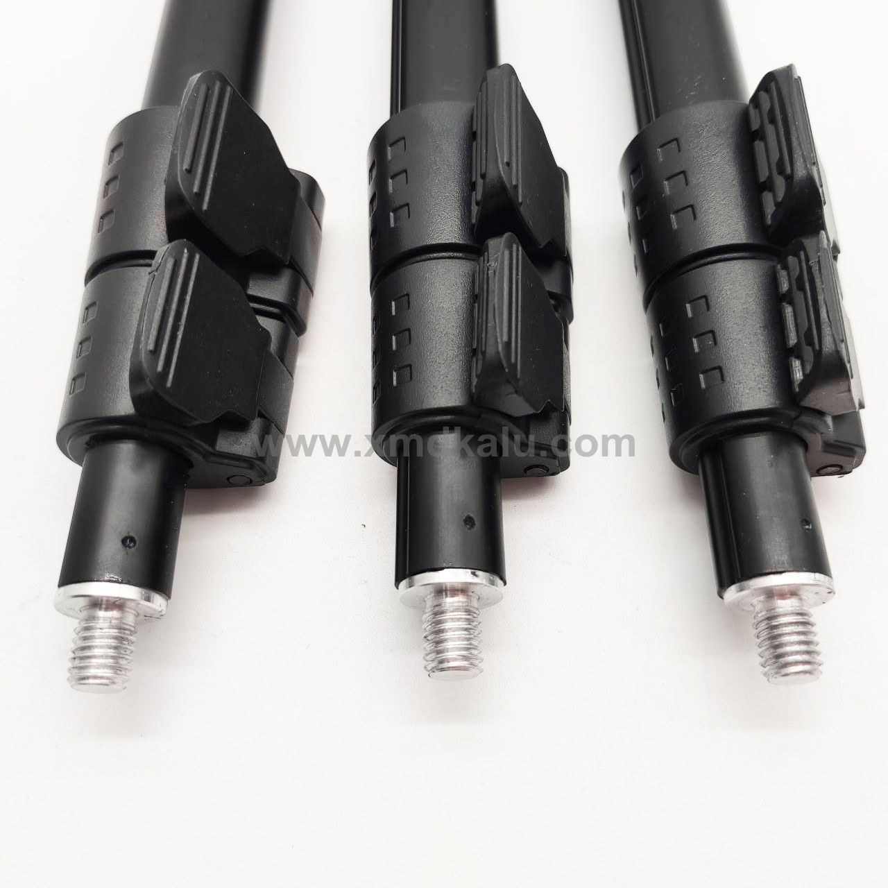 3.3 feet 1 meter Aluminum Pole Telescopic Tube Anodized Black Pipe ...