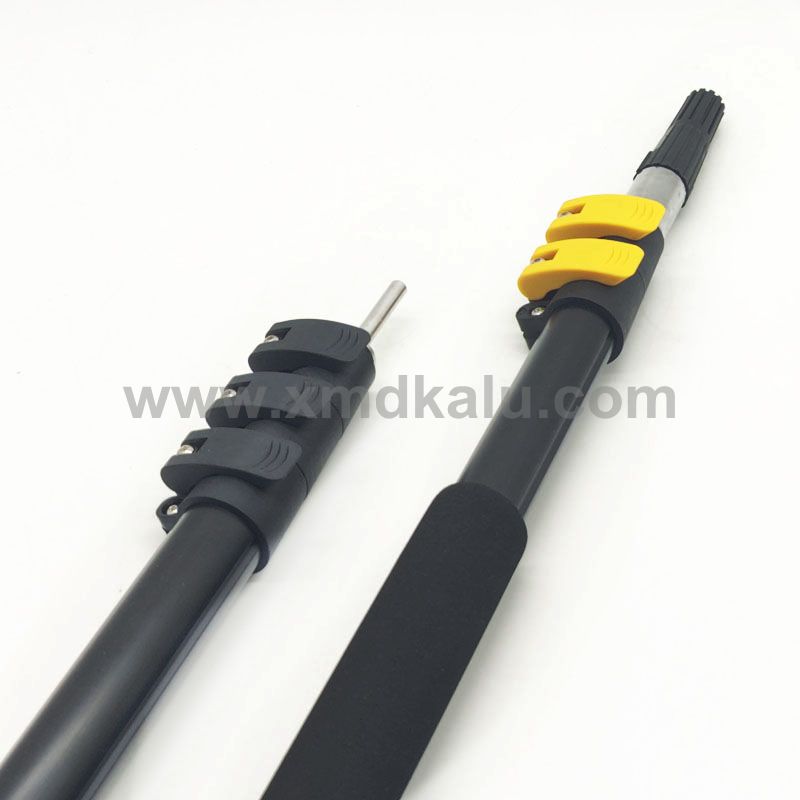 New arrival aluminum telescopic pole with spring button lock telescopic ...